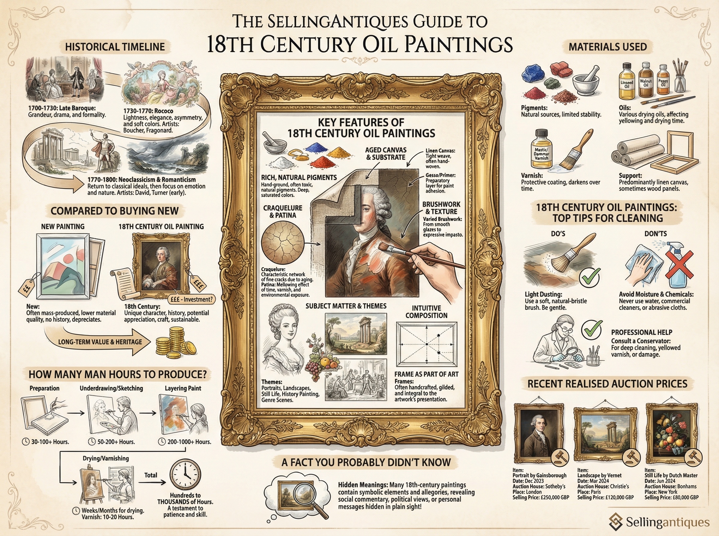 18th Century Oil Paintings from 80 Shops