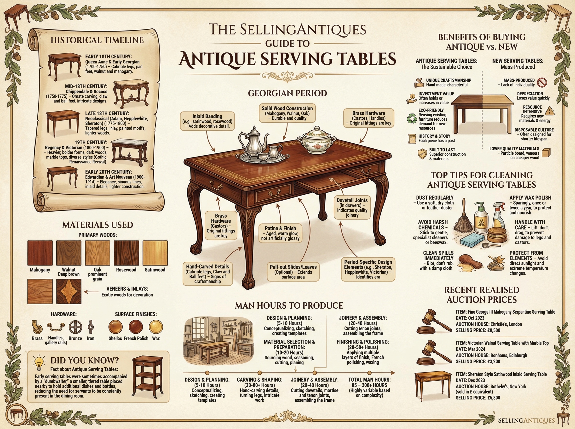 Antique Serving Tables from 162 Shops