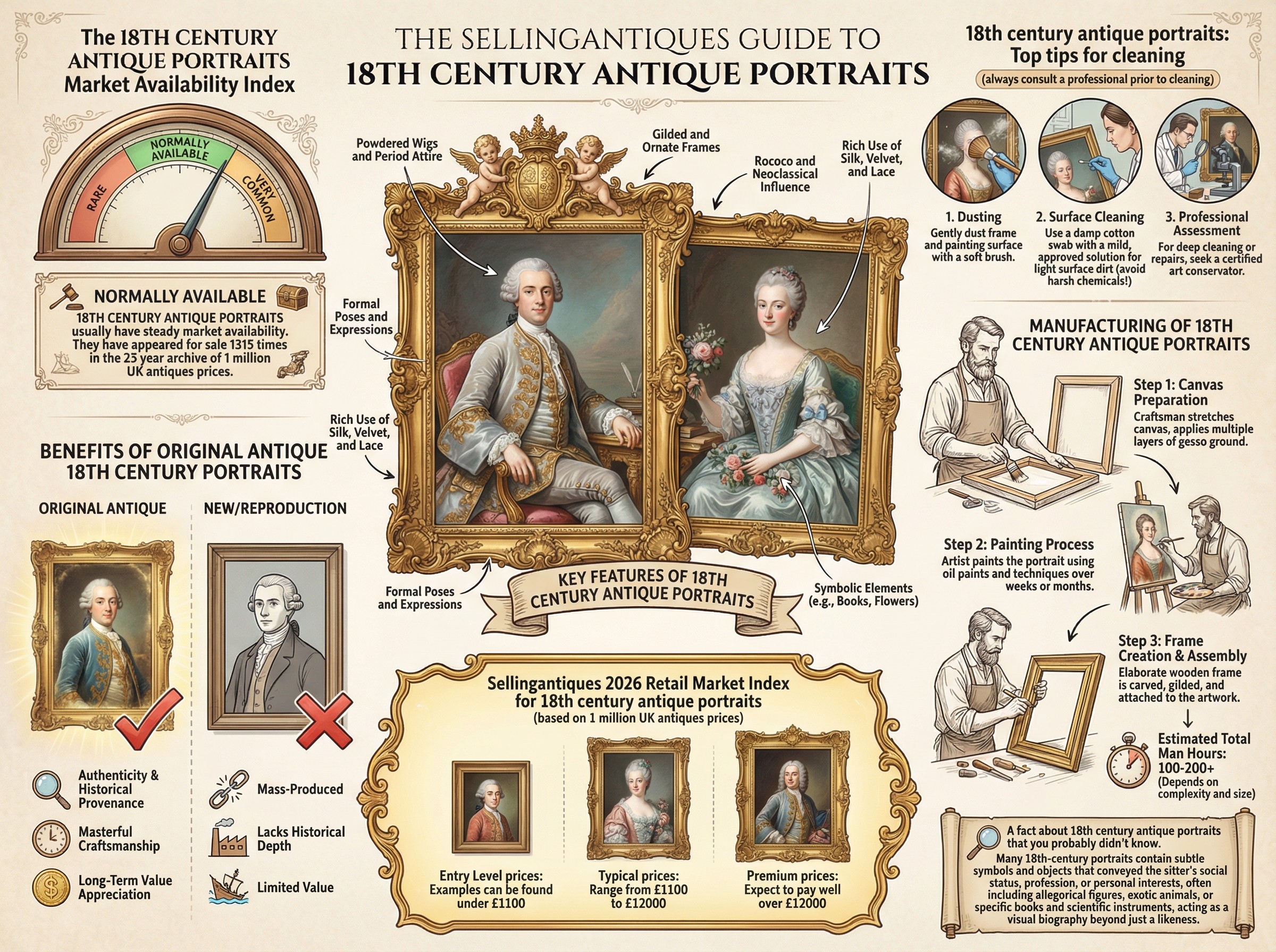 The Sellingantiques Guide to 18th Century Antique Portraits