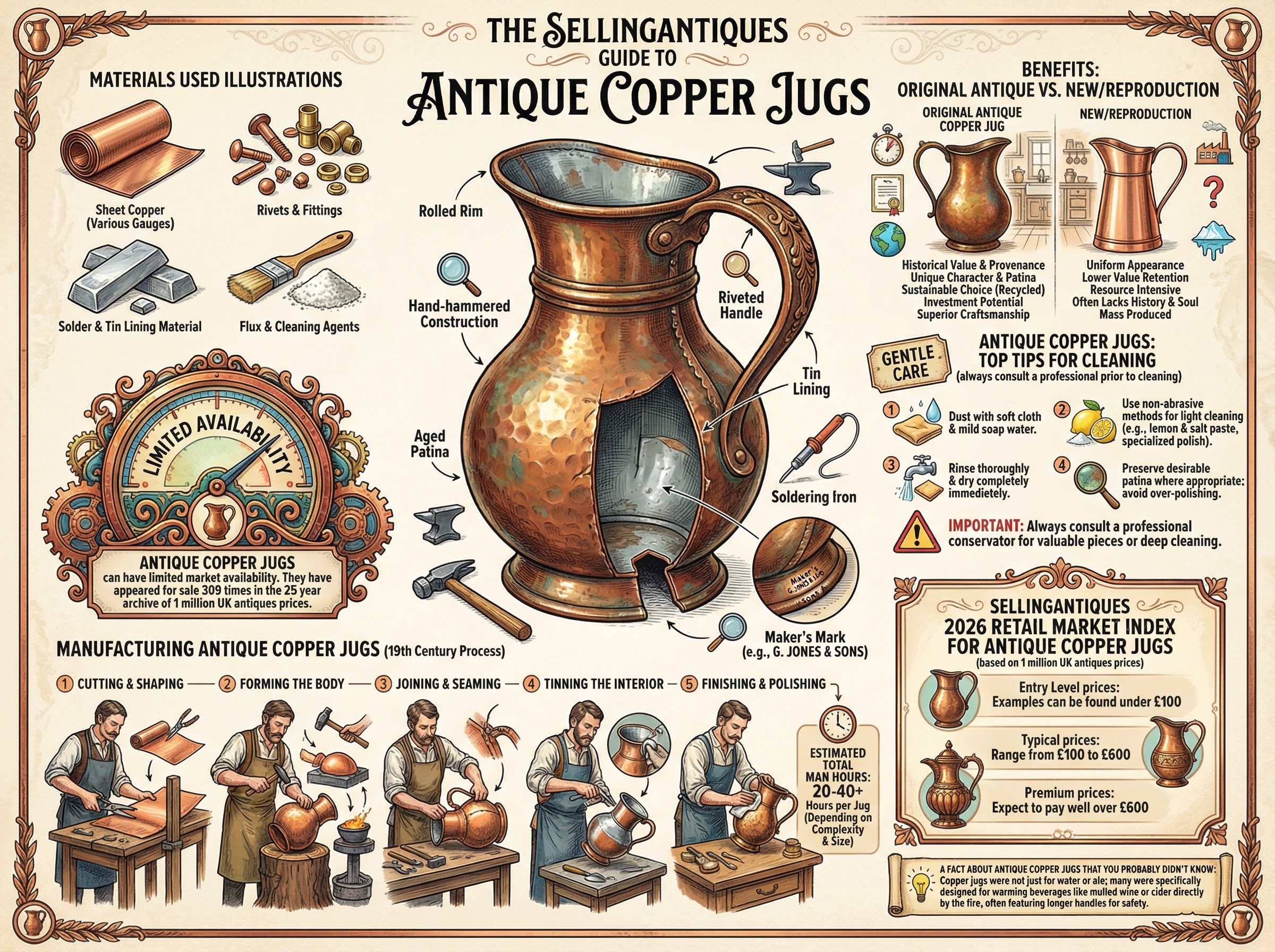 The Sellingantiques Guide to Antique Copper Jugs