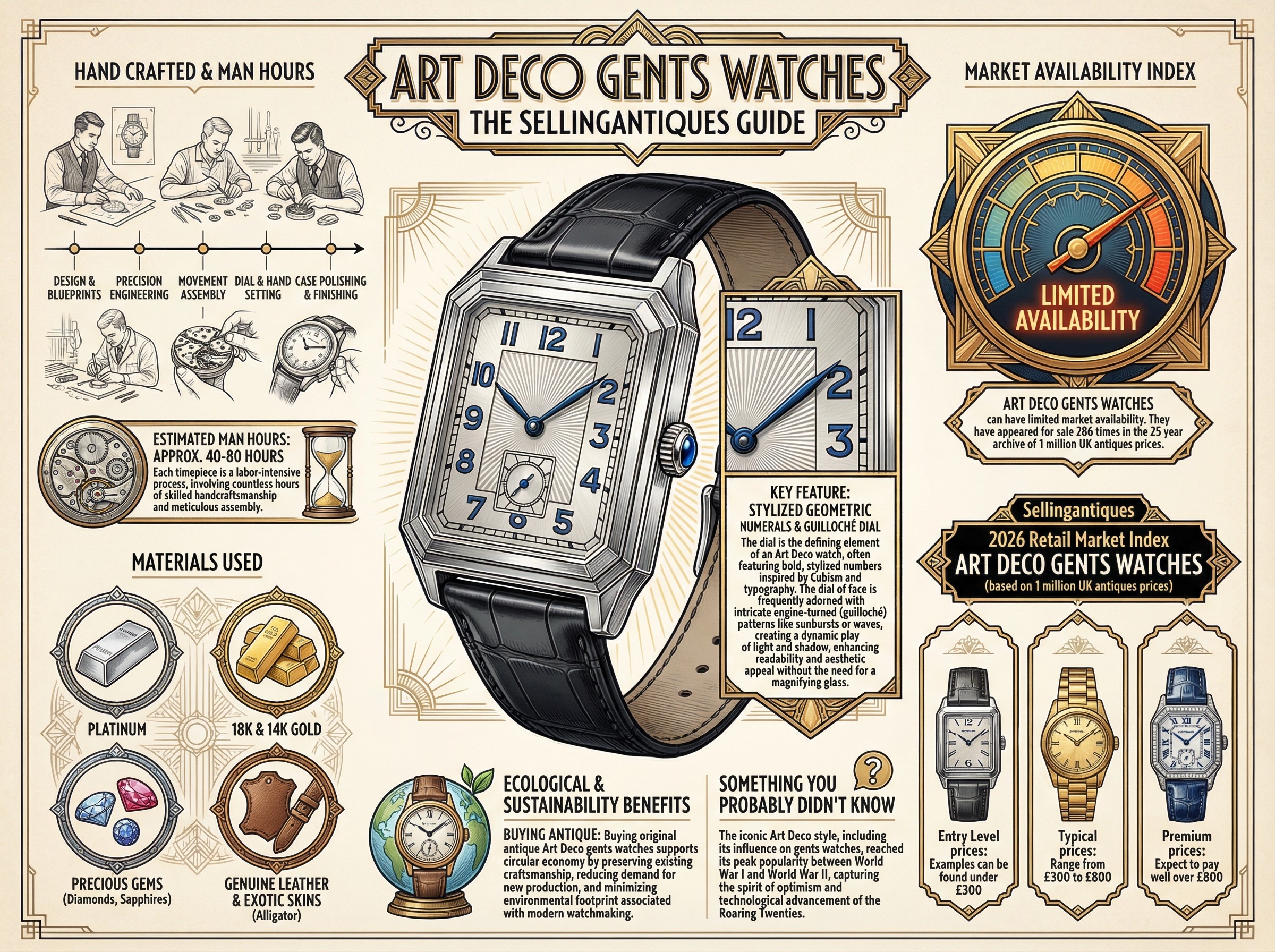 The Sellingantiques Guide to Art Deco Gents Watches