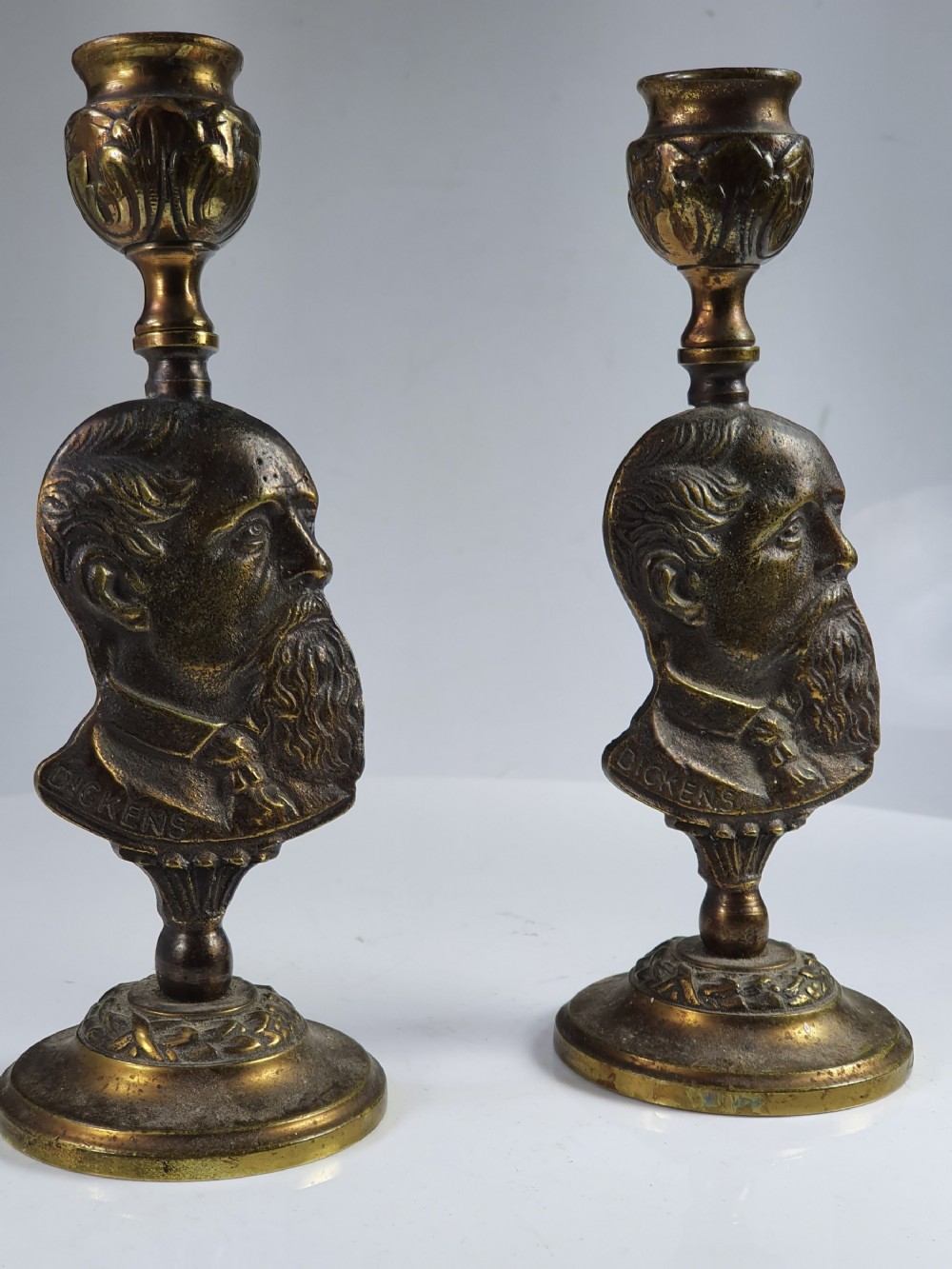 Rare Victorian Pair Of Brass Rare Victorian Pair Of Brass